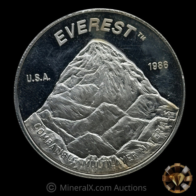 1oz 1986 Engelhard Everest Vintage Proof Silver Coin – MineralX