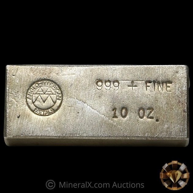 10oz Angelo American Metals Small Hallmark Variety Vintage Silver Bar ...