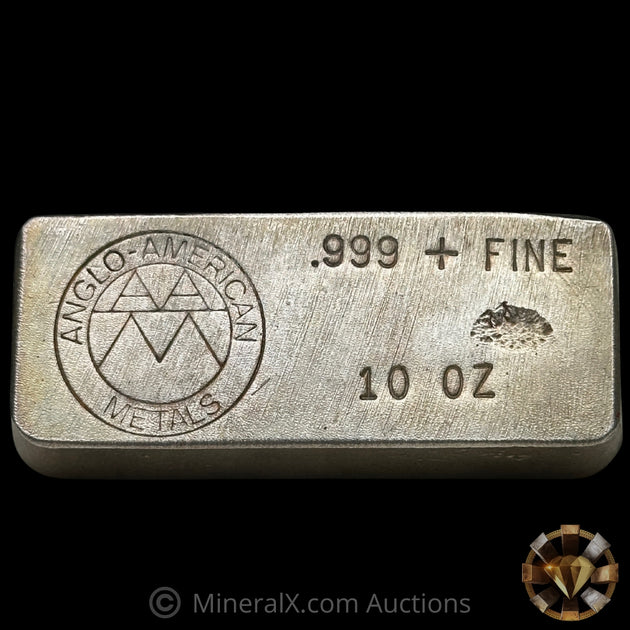 10oz Angelo American Metals Large Hallmark Variety Vintage Silver Bar ...