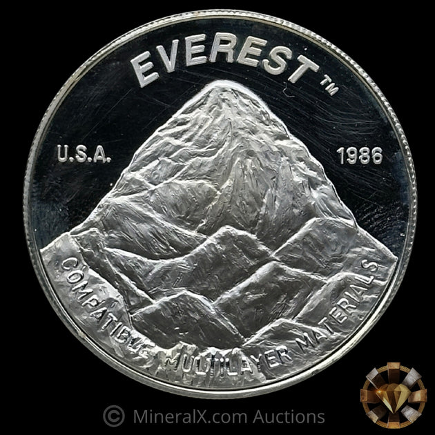 1oz 1986 Engelhard Everest Vintage Proof Silver Coin – MineralX