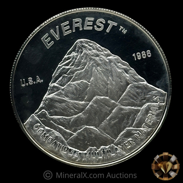 1oz 1986 Engelhard Everest Vintage Proof Silver Coin – MineralX
