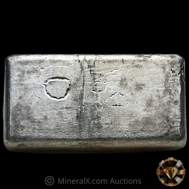 10oz Engelhard 5th Series Floating Decimal Bull Logo Vintage Silver Ba ...