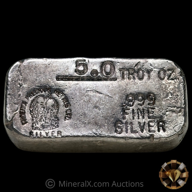 5oz Phoenix Precious Metals Vintage Silver Bar – MineralX