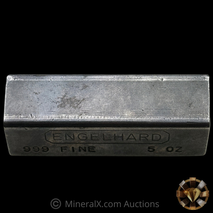 5oz Engelhard Full Hallmark Industrial Extruded Vintage Silver Bar Wit ...