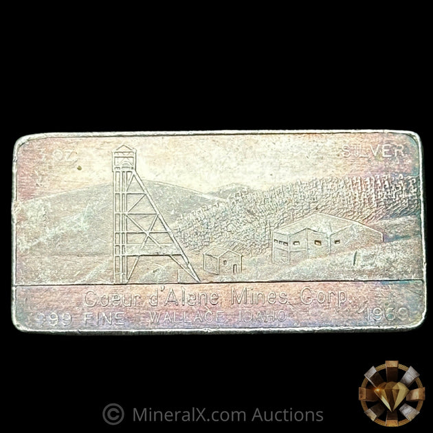 3oz 1969 W H Foster Vintage Silver Bar – MineralX