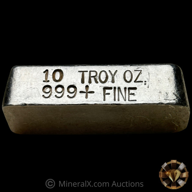 10oz Security Metals Company Vintage Silver Bar – MineralX