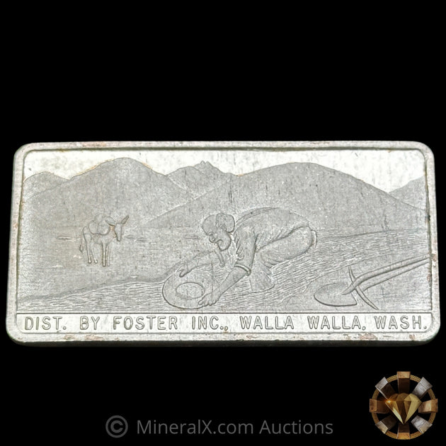 1oz 1970 W H Foster Vintage Silver Bar – MineralX
