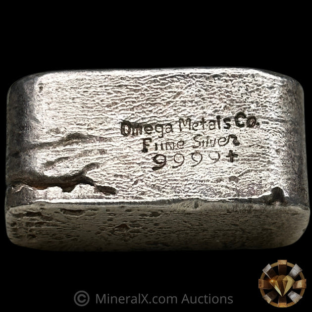 3.554oz Omega Metals Co Vintage Silver Bar – MineralX