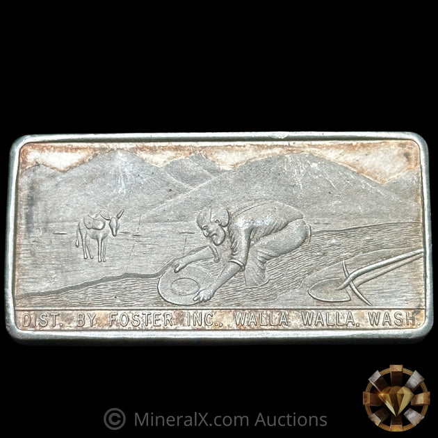 3oz 1970 W H Foster Sunshine Mining Company Vintage Silver Bar – MineralX