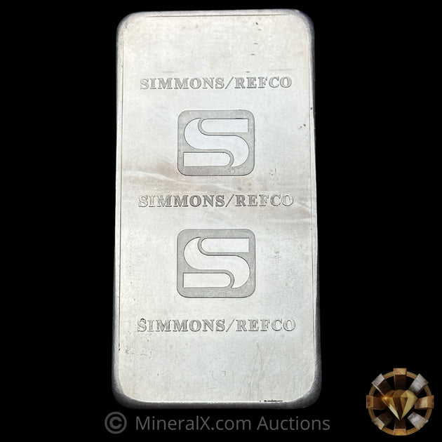 10oz Simmons Refco Metals Vintage Silver Bar – MineralX