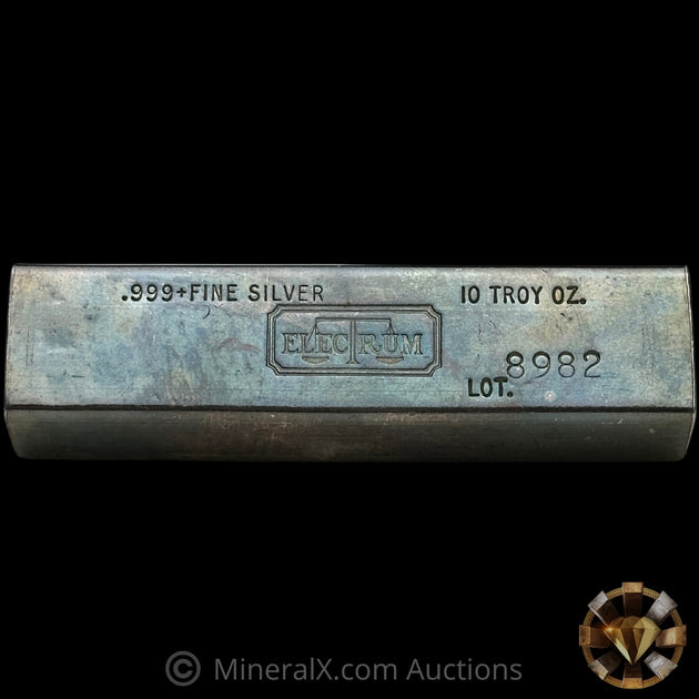 10oz Electrum Vintage Extruded Silver Bar – MineralX