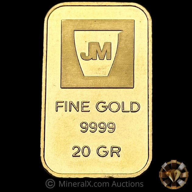 20g Johnson Matthey JM Bruxelles & Pauwels Brussel Vintage Gold Bar Wi ...