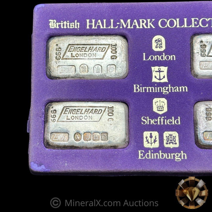 x4 100g 1969 Engelhard London British Hallmark Collection Vintage Silv ...