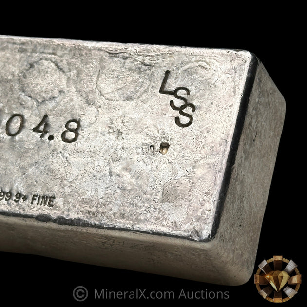 104.8oz LSS Lone Star Silver Vintage Silver Bar – MineralX
