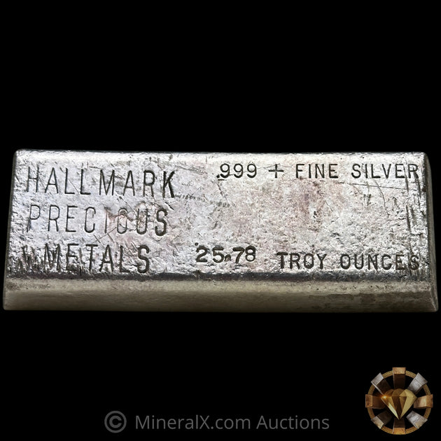 25.78oz Hallmark Precious Metals HPM Seattle Vintage Silver Bar – MineralX