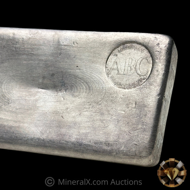 500g (1/2 Kilo) ABC Australian Bullion Company Vintage Silver Bar ...