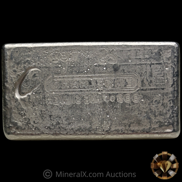 5oz Engelhard 7th Series "t.oz" Vintage Silver Bar With Unique Reverse ...