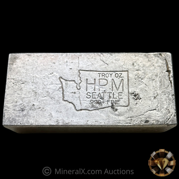 10oz HPM Hallmark Precious Metals Seattle Vintage Silver Bar – MineralX