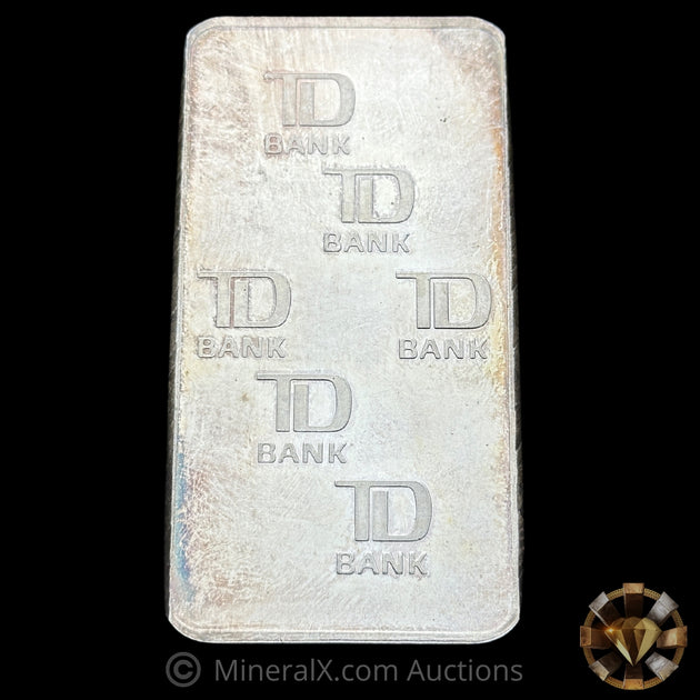 10oz Engelhard Assayers & Refiners TD Bank Reverse Vintage Silver Bar ...