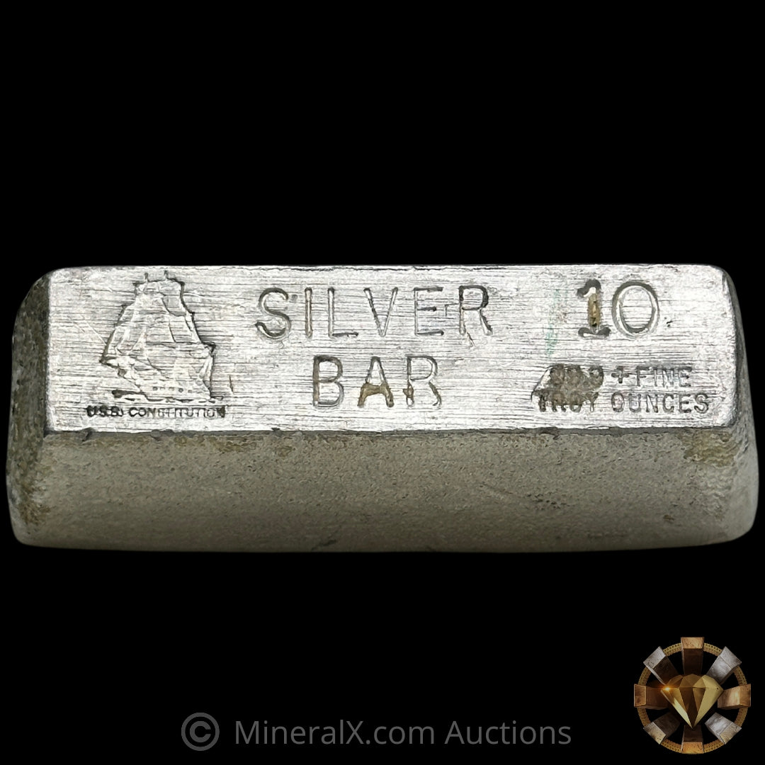 10oz USS Constitution Vintage Silver Bar – MineralX