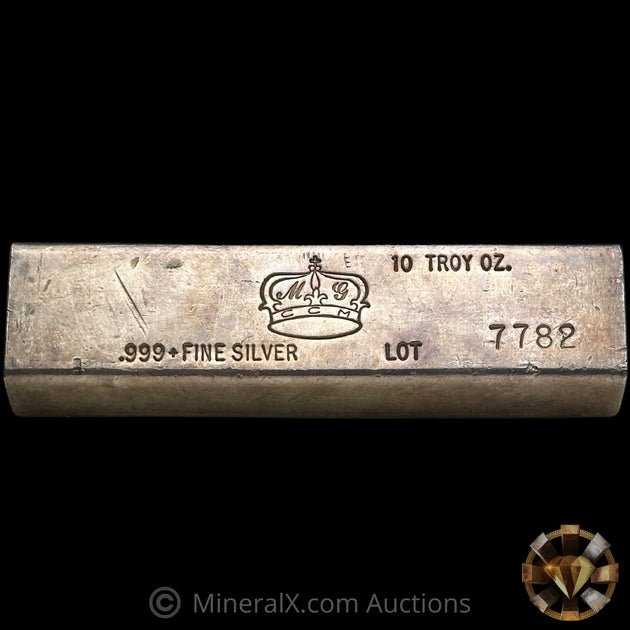 10oz CCM California Crown Mint Vintage Silver Bar – MineralX