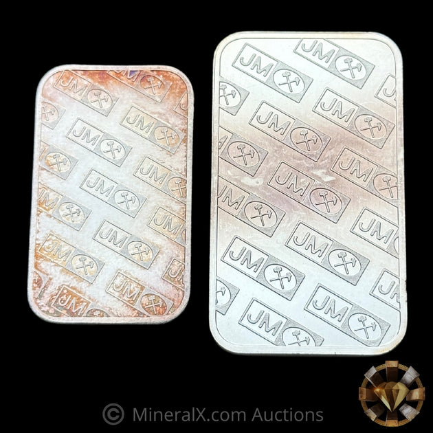 1.5oz (1oz & .5oz) Johnson Matthey JM Vintage Silver Bars – MineralX