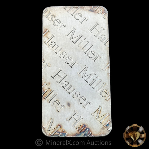10oz Hauser Miller Vintage Silver Bar – MineralX