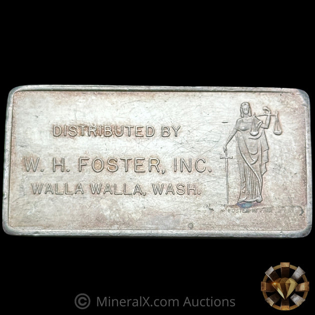 3oz W H Foster DMI Day Mines Inc Idaho Vintage Silver Bar – MineralX