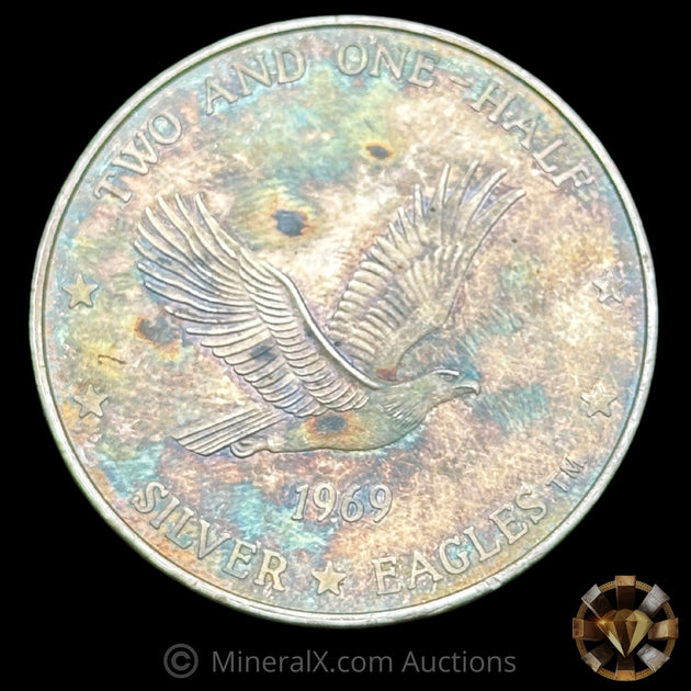 2 1/2oz 1969 W H Foster / Hercaimy Eagles Nest Vintage Silver Coin ...