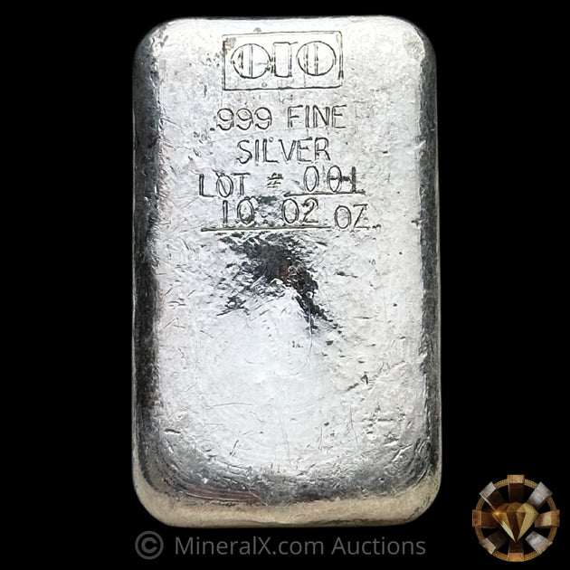 10.02oz OIO (Van Aken Jewelers Related) Vintage Silver Bar – MineralX