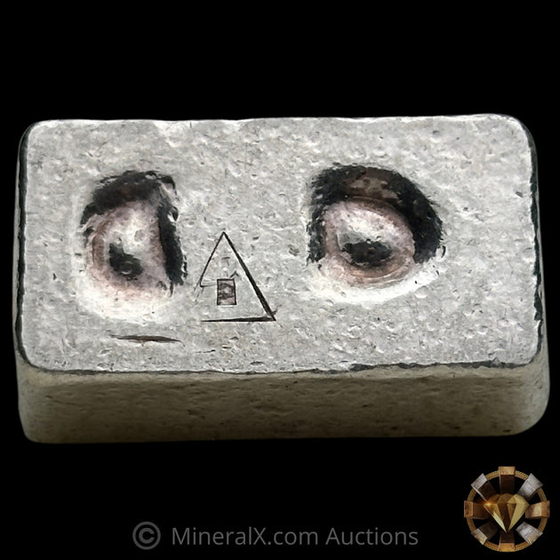 3oz W H Foster Vintage Silver Bar With Deak Triangle Counterstamp ...