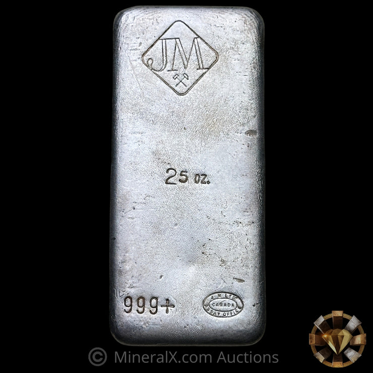 25oz JM Johnson Matthey "Small 5" Variety Vintage Silver Bar – MineralX