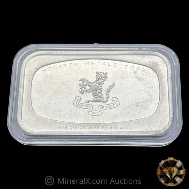 Mocatta Metals Corp 1oz Vintage Silver Bar – MineralX