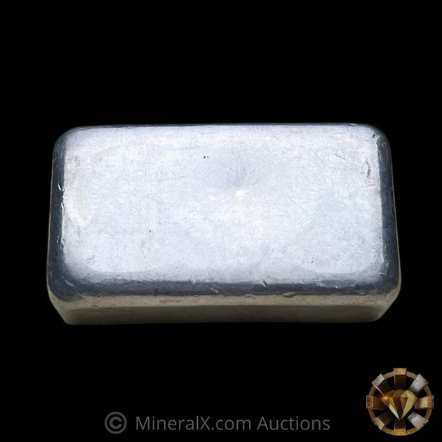 Johnson Matthey JMC 7oz Vintage Poured Silver Bar – MineralX