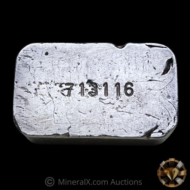Consolidated Mines & Metals 5.20oz Vintage Poured Silver Bar – Mineral ...