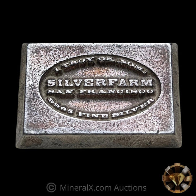 Silverfarm 1oz "Lot No 49" Vintage Silver Bar – MineralX