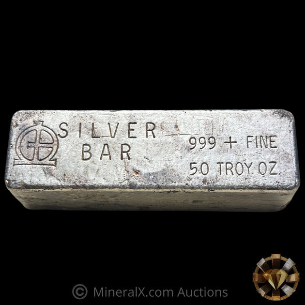 50oz Omega M&B Mining Vintage Poured Silver Bar – MineralX