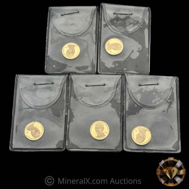 x5 1980 Proof Nicholas L. Deak “Denationalization of Sound Money” Gold ...