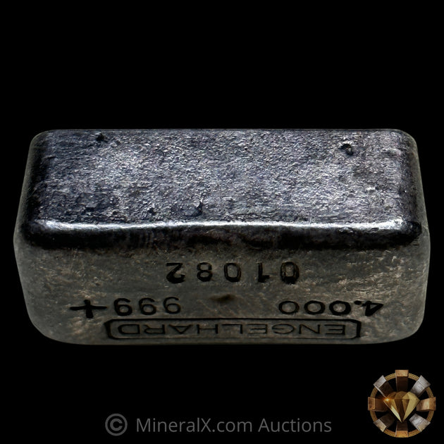 4oz Engelhard Top Hallmark Vintage Poured Silver Bar – MineralX