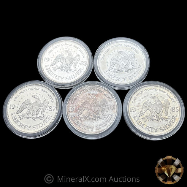x5 AMARK 1oz Vintage Silver Coins – MineralX