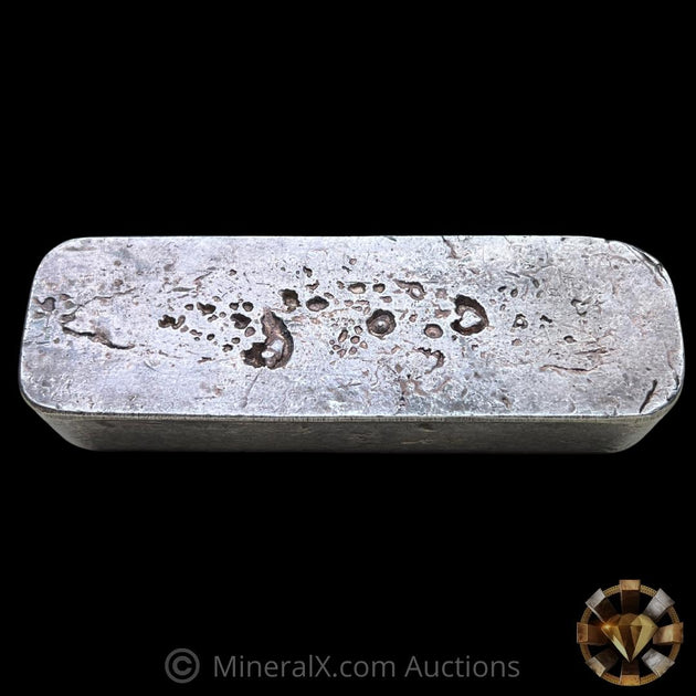 Omega M&B Mining 25oz Vintage Poured Silver Bar – MineralX