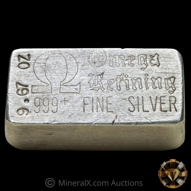 9.67oz Omega Refining Vintage Poured Silver Bar – MineralX