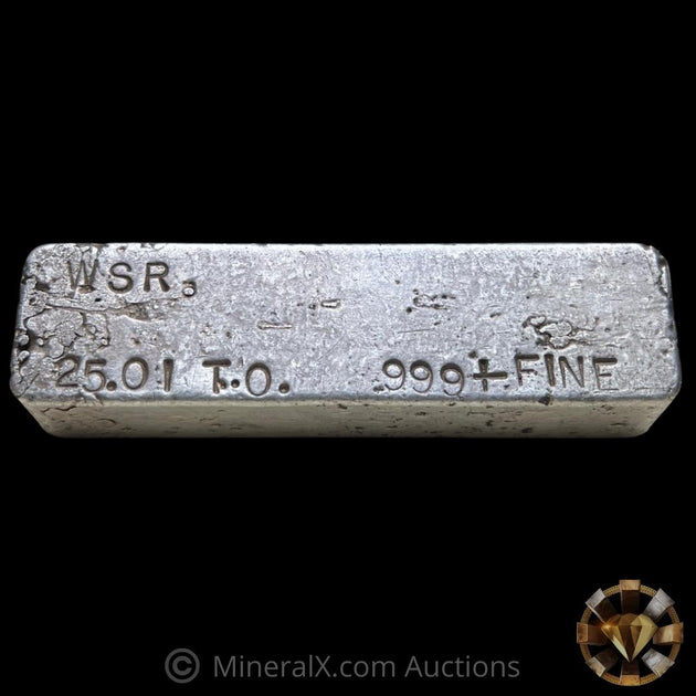 25.01oz Western States Refining WSR Vintage Poured Silver Bar – MineralX