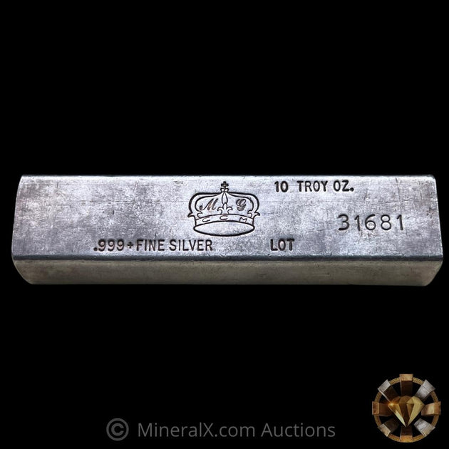 10oz California Crown Mint CCM Extruded Silver Bar – MineralX