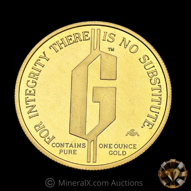 1oz 1979 Gold Standard Corporation "For Integrity There Is No Substitu ...