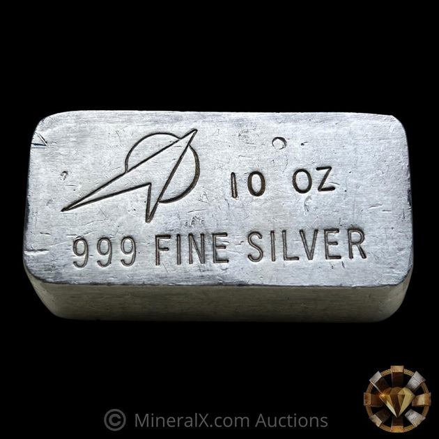 10oz Phoenix Refining Corporation Vintage Poured Silver Bar – MineralX