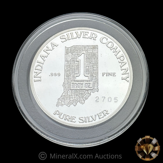 1oz Engelhard Indiana Silver Company Vintage Silver Coin – MineralX