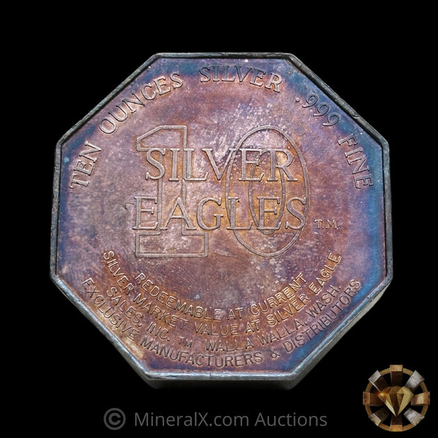 1969 Fosters Vintage Toned Silver Eagles Nest Set With Mint Original B ...