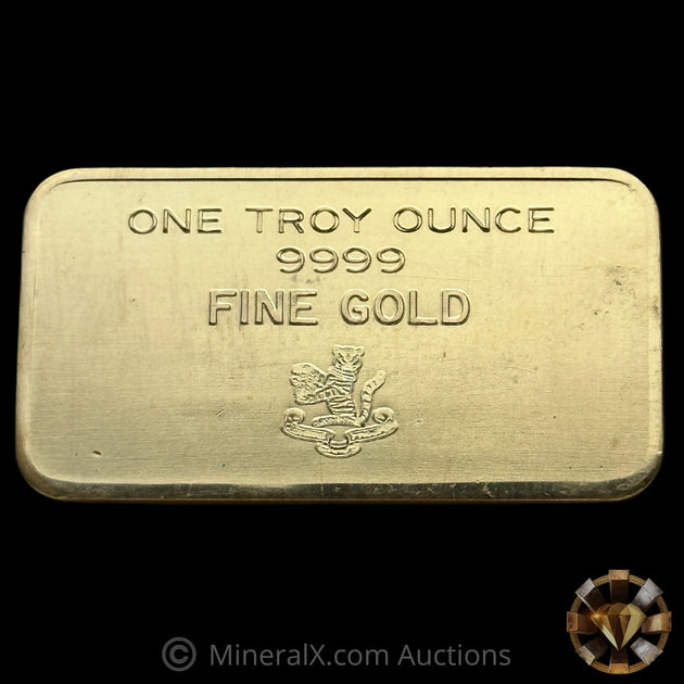 1oz Mocatta & Goldsmid LTD London Bullion Brokers Vintage Gold Bar ...