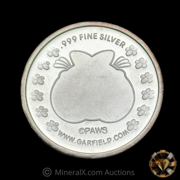 1oz Garfield 25 Year Anniversary Vintage Silver Coin – MineralX